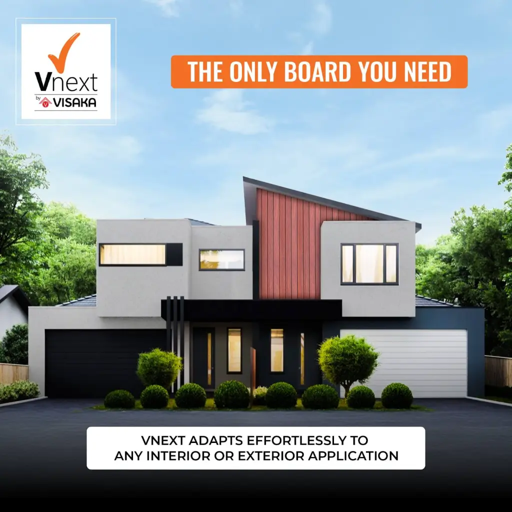 Visaka Vnext Cement Board- 12mm- 8ftx4ft | GHARABANAO.COM